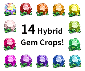 (Spoiler) Hybrid Gem Crops List 보석작물모드 리스트: KAYA in SDV