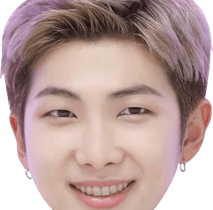 [방탄소년단] RM 얼굴 키링 도안: 하찮은 재능