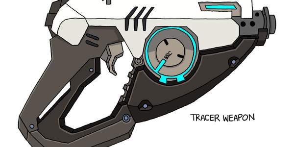 오버워치의 Tracer Weapon: 그림 모음