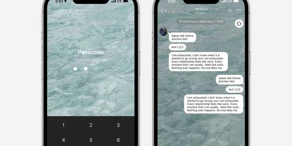 Water 01 : Kakao Talk Theme: rorireru (로리레루)