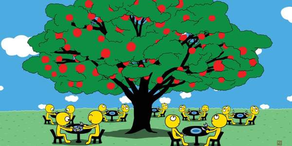 디지털 카툰 : 사과나무 레스토랑: 삼박자의 만화공방