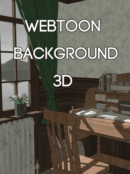 3D Scene for webtoon background: n