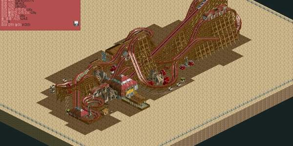 [RCT2]Diamond Mine Cart (우든 롤러코스터 - 탄광 카트) ※확장팩 필요: 사호 평온자의 공간