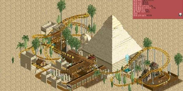 [RCT2]Mini Gold Log (주니어 롤러코스터 - 통나무): 사호 평온자의 공간