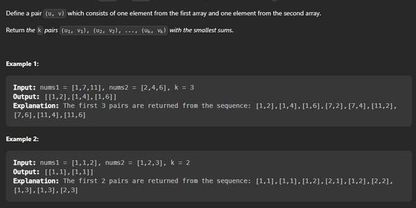 [2023.06.27] 373. Find K Pairs with Smallest Sums: 마코의 프로그래밍 바다