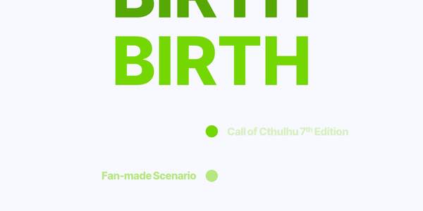 [CoC] HAPPY (BIRTH)^∞DAY TO YOU: 불안의 책