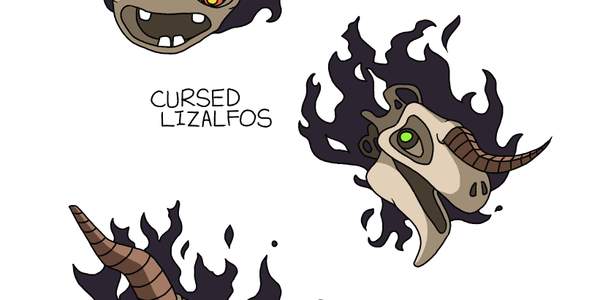 젤다의 전설 시리즈의 Cursed Bokoblin, Cursed Lizalfos 그리고 Cursed Moblin: 그림 모음