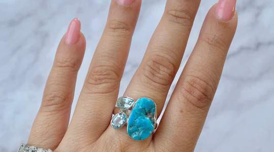 How to Identify Genuine Rough Turquoise Jewelry: rozlily04