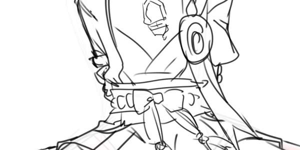 방랑자 낙서: 원신 방랑자 그림