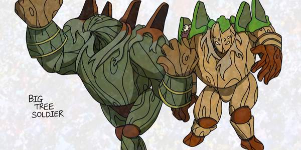 아틀리에 시리즈의 Big Tree Soldier 과 Wood Golem: 그림 모음