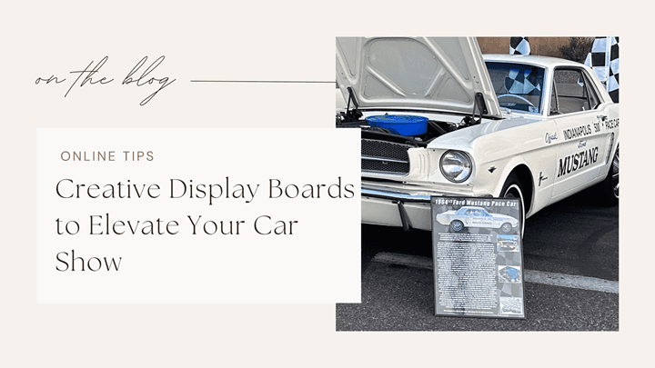 Creative Display Boards to Elevate Your Car Show: Showcase Rides